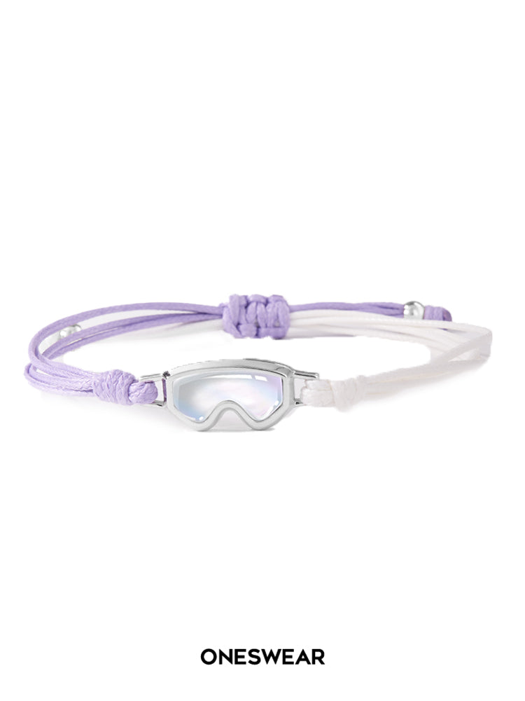 ONESWEAR SKIING Goggle Bracelet (18K gold plating)（White） skiing ...